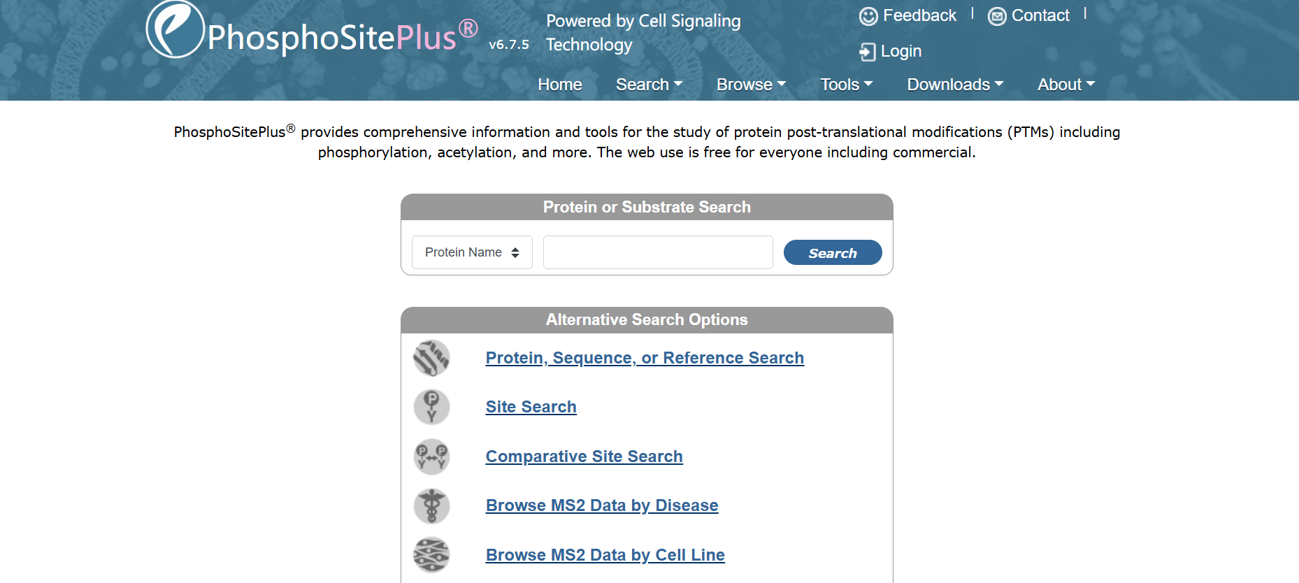 PhosphoSitePlus：探索蛋白翻译后修饰的综合性数据库